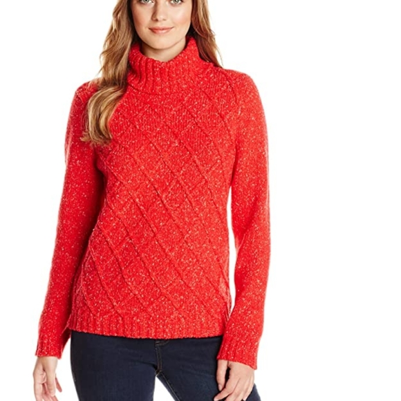 Anne Klein | Sweaters | Anne Klein Cable Knit Turtleneck Sweater | Poshmark